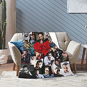 Ryan Reynolds Blanket Super Soft Flannel Lightweight Blanket,Sofa Blanket,Bed Throws Blankets,All Season Use. (Color 3, 50"x40")