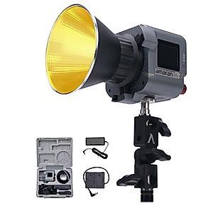 Aputure amaran COB 60xS Video Lighting amaran 60x Upgrade bi-Color Bowens Mount Point-Source LED Studio Light, SSI (D56) of 87, 33,300 lux @ 1m,App Control,9 Lighting FX (amaran 60x S)