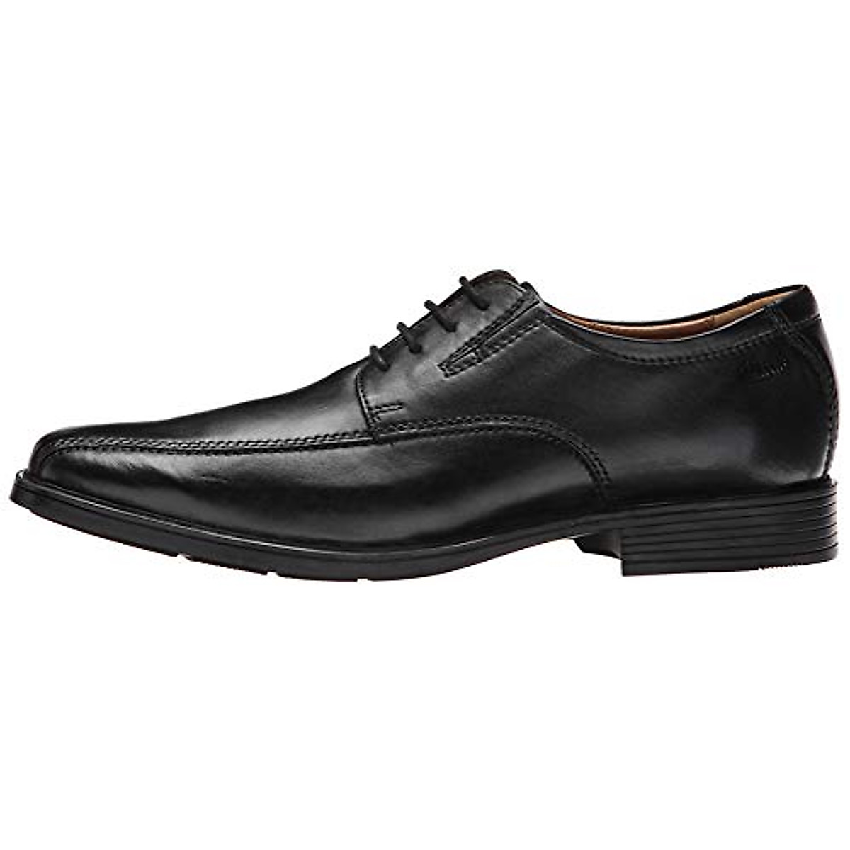 Clarks mens Tilden Walk Oxford, Black Leather, 10.5 US