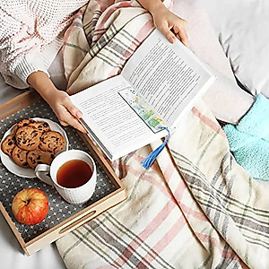 35 Pieces Sublimation Blank Bookmark, Heat Transfer Sublimation Bookmarks with Hole and 35 Pcs Colorful Tassels Graduation Gifts for DIY Bookmarks Crafts, Double Sided Sublimate