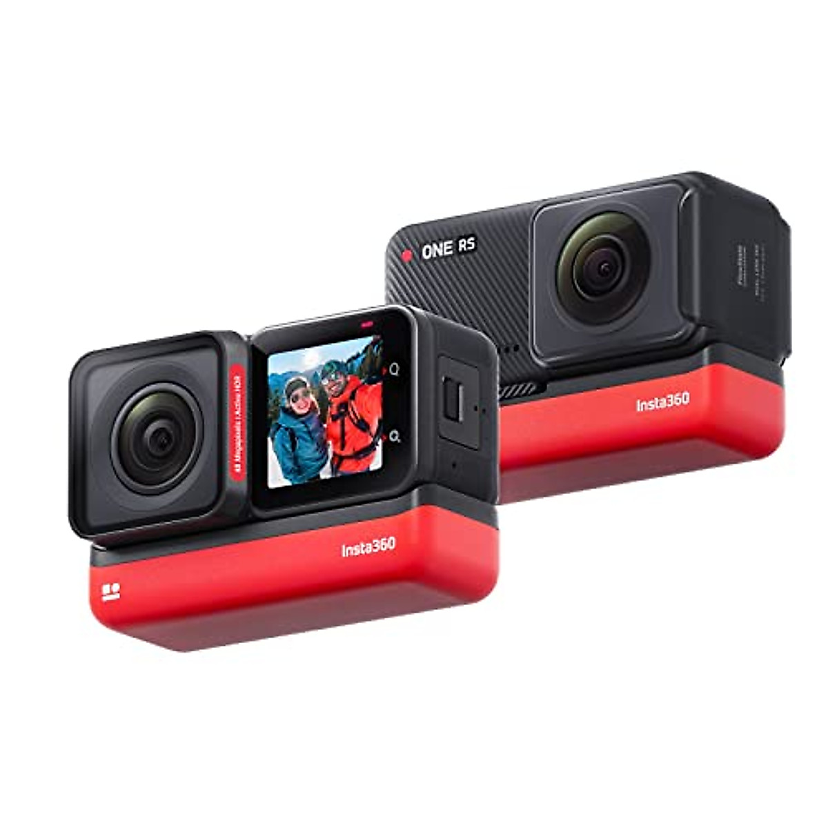 Insta360 ONE RS Twin Edition – Waterproof 4K 60fps Action Camera & 5.7K 360 Camera with Interchangeable Lenses, Stabilization, 48MP Photo, Active HDR, AI Editing