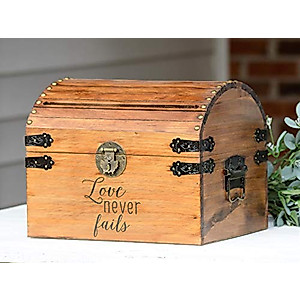 Love Never Fails Wedding 1st Corinthians Wedding Card Box