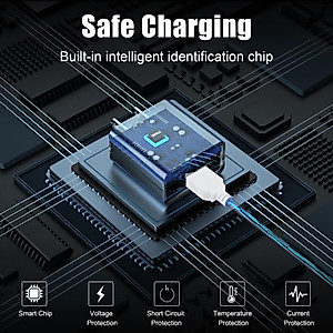 for Ring Stick Up Camera Plug in Cord Power Adapter for Ring Up Cam Battery 3rd / 2nd Gen, Spotlight Cam Battery, 26FT Waterproof Outdoor Charger Cable with 35pcs Fixed Clips, Continuously Charge