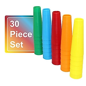Rehabilitation Advantage Large Stacking Hand Cones, Set of 30
