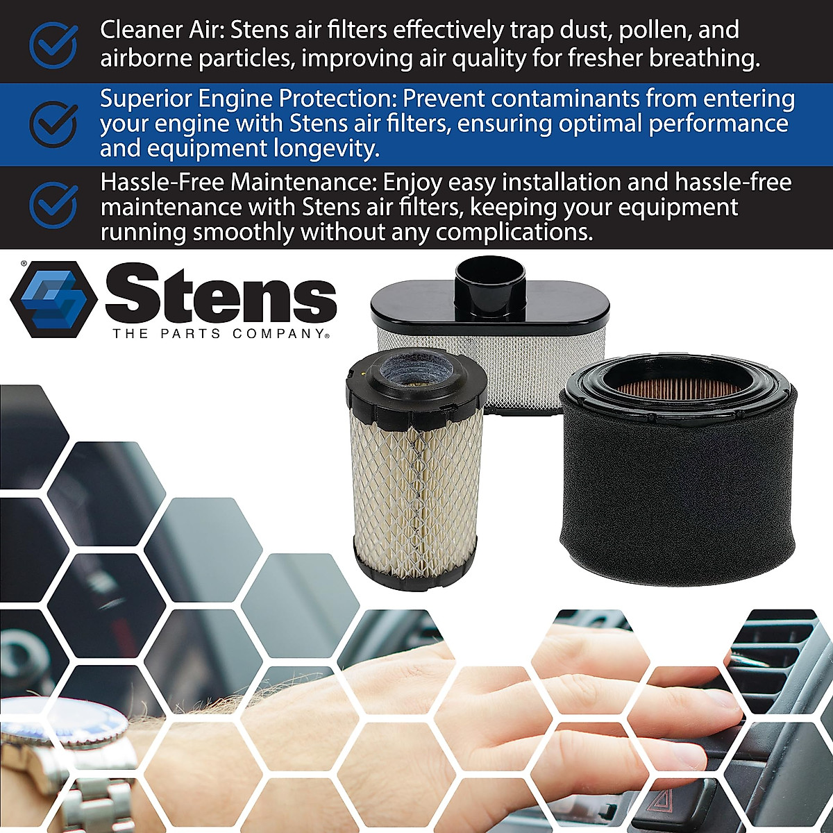 Stens Air Filter 056-030 for Tecumseh 35066