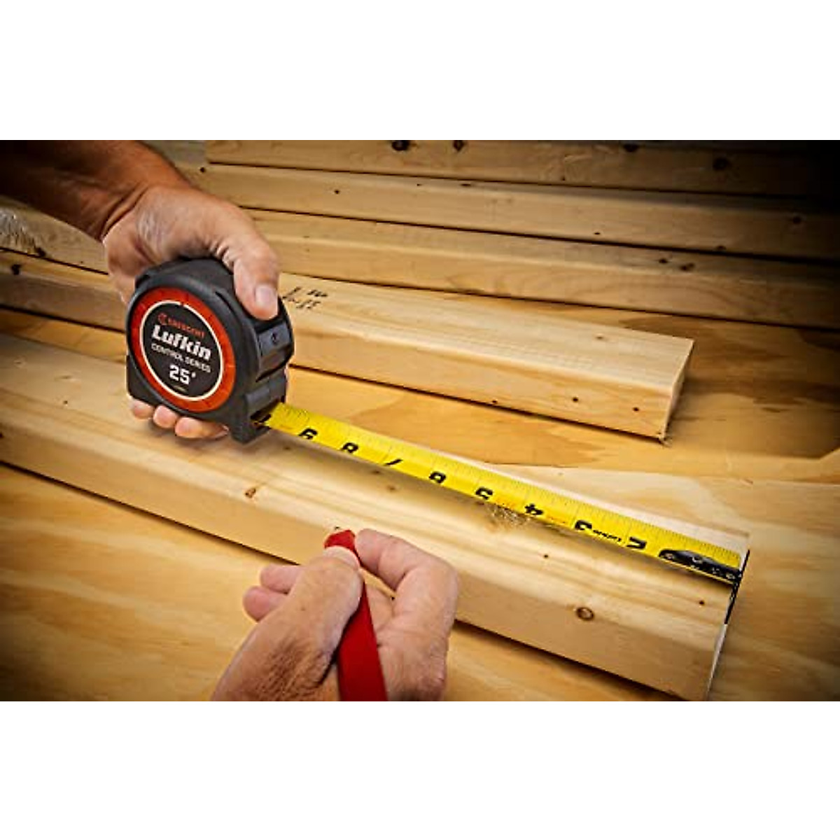 Lufkin Crescent Lufkin 1-3/16 x 25' Command Control Series Yellow Clad Tape Measure - L1025C-02