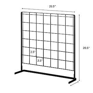 Yamazaki Home Grid Panel Organizer and Accessories-Wall Storage Decor, One Size, Black