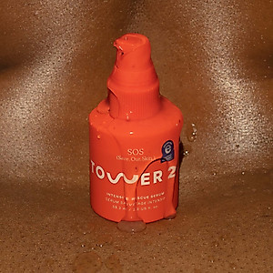 Tower 28 SOS Daily Rescue Facial Spray, TSA-Approved Travel-Size | Soothing and Refreshing pH Balancing Toner | Hypochlorous Acid for Sensitive Skin | 1 Fl Oz