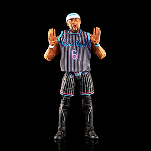 Mattel WWE Elite Collection Action Figure & Accessories, Series #103 Angelo Dawkins 6-inch Collectible with 25 Articulation Points & Swappable Hands
