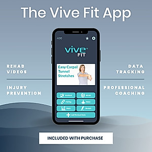 Vive Night Wrist Splint Brace - Left, Right Hand Sleep Support Wrap - Breathable & Lightweight Cushion Compression Arm Stabilizer for Carpal Tunnel, Men, Women, Kids, Tendonitis, Sports Pain