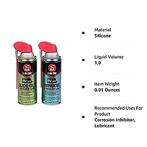 3-IN-ONE RVcare Slide Out Silicone, 11 oz. And RV Care Window & Track Dry Lube