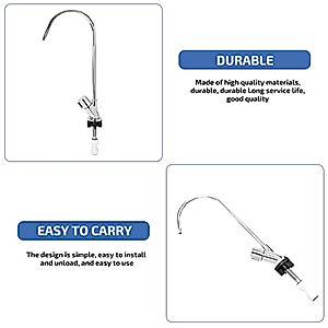 1pc Gooseneck Faucet Toilet Faucet Sprayer Accessories for Water Purifier Sink Tap Gooseneck Water Tap Nebulizer Accessories Bathroom Faucet Quick Plug Ceramic Spool Metal