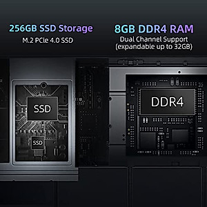 𝙞𝙣𝙩𝙚𝙡 NUC 11 Mini PC Celeron N5105 4 Cores 4 Threads Up to 2.9 GHz Mini Computer UHD Graphics Dual 4K and Mini PC Windows 11 Pro Ultra-Low Power 15W TDP (NUC11ATKC4) (Atlas 8GB+256GB)