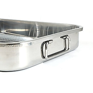 ExcelSteel 591 Roasting Pan, Stainless