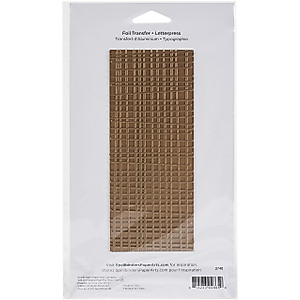 Spellbinders Woven Glimmer Hot Foil Plate Set, Metal