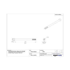 Steel Hex Bolt, Grade 8, Zinc Yellow-Chromate Plated Finish, Hex Head, External Hex Drive, Meets ASME B18.2.1/SAE J429, 5" Length, Partially Threaded, 5/16"-18 Threads (Pack of 5)