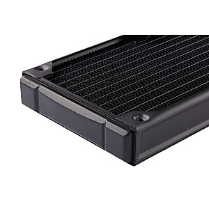 Corsair Hydro X Series, XR5 420mm Water Cooling Radiator (Triple 140mm Fan Mounts, Easy Installation, Premium Copper Construction,Polyurethane Coating, Integrated Fan Screw Guides) Black