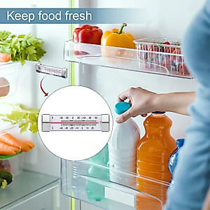 GERUSEA 12 Pack Fridge Refrigerator Freezer Thermometer