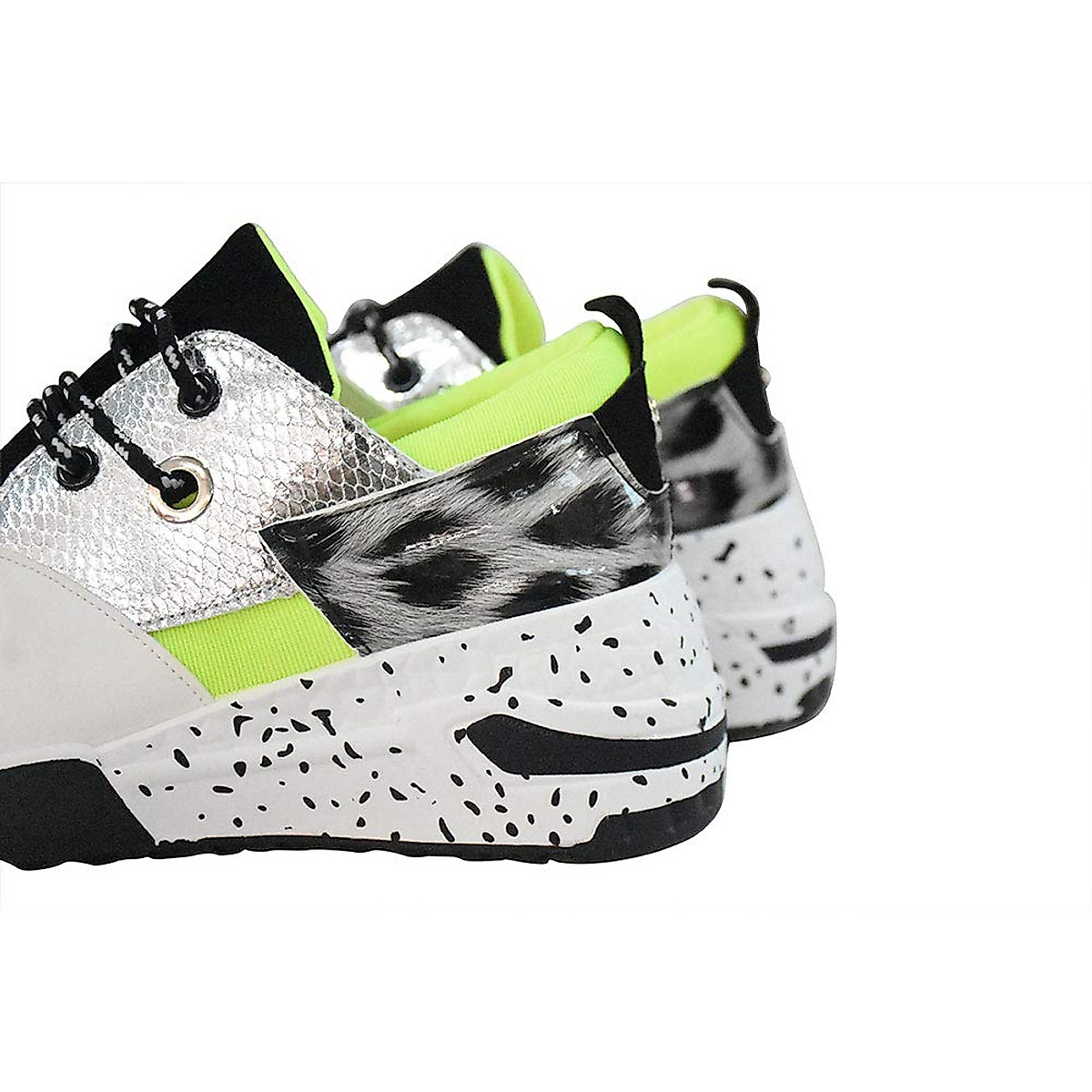 LUCKY STEP Women's Climbing Hiking Retro Jogger Cliff Sneakers Running Sport Trainer Shoes (10 B(M) US, Neon Green)