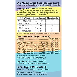 Wild Alaskan Skin & Coat Salmon Oil Based Omega-3 Supplement for Dogs, 16 fl.oz.