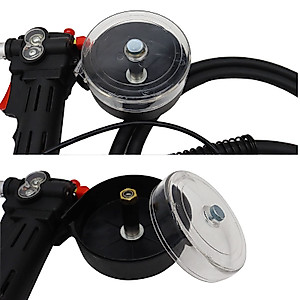 PreAsion 200Amp Euro Aluminum Spool Gun MIG Aluminum Welding Torch Fit Euro Connection MIG Welder Welding Machine with 9.8ft Cable DC24V for Professional Welder