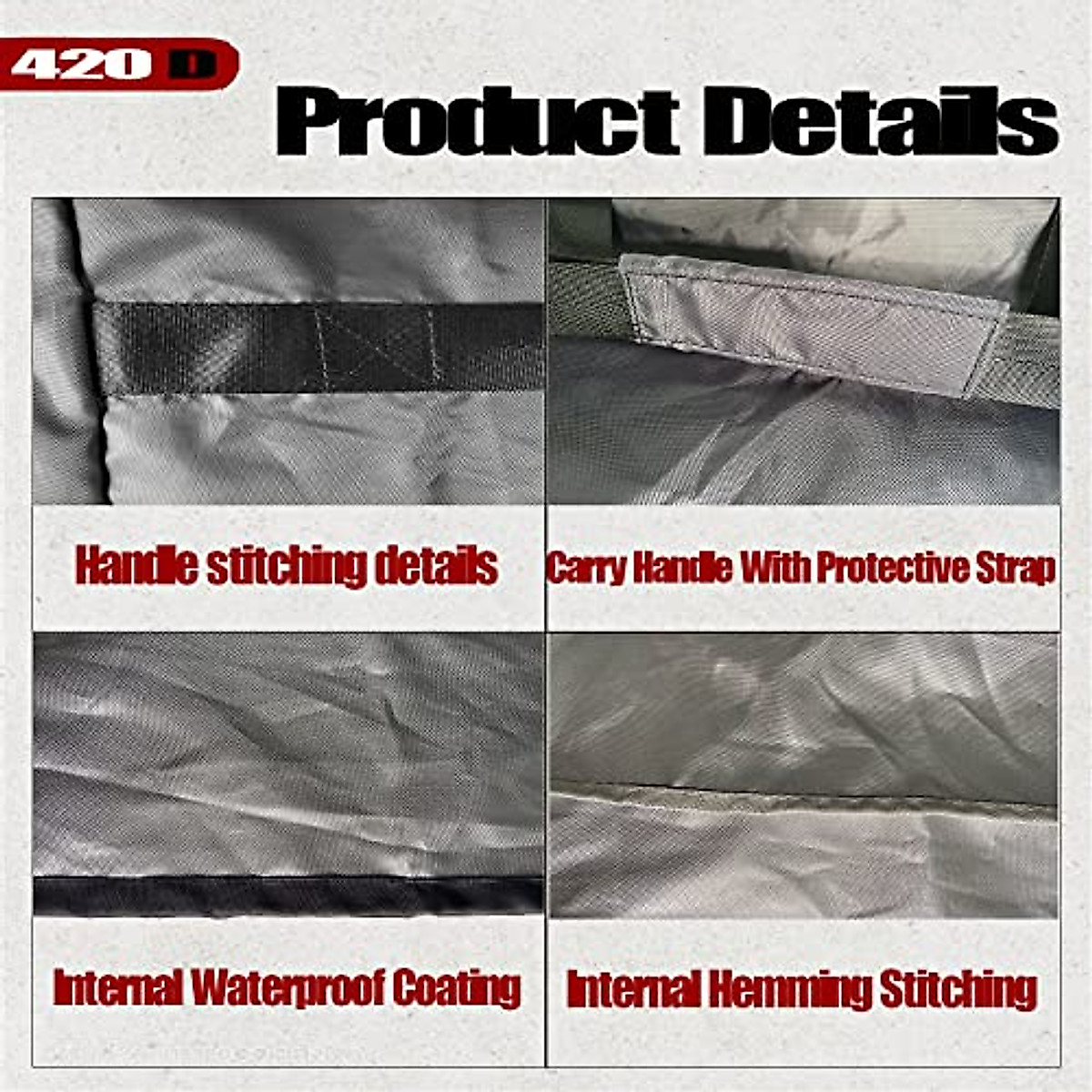 Pizza Oven Cover for 16-inch Gas Pizza Oven,Pizza Oven Waterproof Cover,Pizza Oven Accessories,Grey