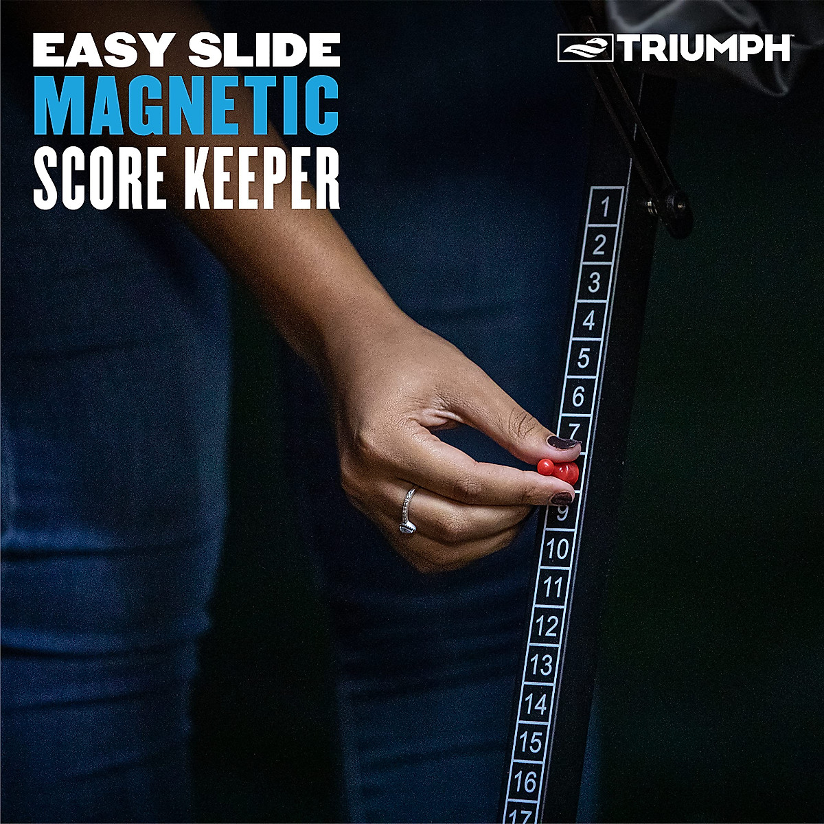 Triumph Sports LED 2x4 Cornhole Boards - Caddy Set and Grey and Blue