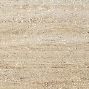 Convenience Concepts Designs2Go Double Trestle Desk with Shelves, Weathered White