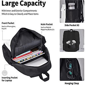 DWONDFORT Fashion Backpack Combination With Lunch Bag Pencil Bag Travel Schoolbag (BACKPACK-2)