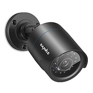 SANNCE 1/4" CMOS 800TVL 960H CCTV Weatherproof 3.6mm Lens with IR Cut Bullet Security Camera for Home Surveillance System