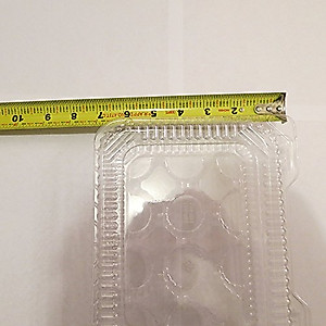 pack of 24 mini 12 Compartment Cupcake Container mini Cupcake Boxes Hinged Lid- with Superior Strong 12 Compartment Cupcake box plastic disposable mini Cupcake Container s 12 count