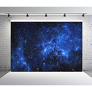 BELECO 7x5ft Fabric Galaxy Stars Backdrop Starry Night Sky Outer Space Galaxy Backdrop Universe Nebula Photography Background Kids Space Party Birthday Baby Shower Decorations Banner Photo Booth Props