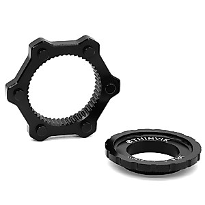 Thinvik Centerlock to 6-Bolt Rotor Adapter,Bike Hub Center Lock Conversion Adapter Centerlock to 6‑Hole Adapter Conversion Kit