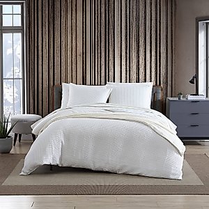 Eddie Bauer - King Duvet Cover Set, Reversible Bedding with Matching Shams, Stylish Home Decor with Button Closure (Alpine Waffle Ivory, King) (OBS)
