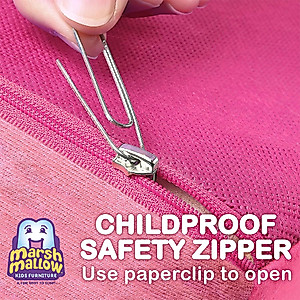 MARSHMALLOW Furniture 2 in 1 Kids Couch, Extendable Sleeper Toddler Couch, Reversible Toddler Chair for Lounging and Sleeping, Minnie Mouse (2 Pack)