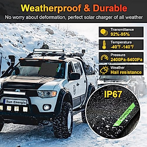 20W 12V Solar Battery Charger Pro, Portable 12 Volt Solar Panel Car Trickle Charger & Maintainer Built-in MPPT Charge Controller + 3-Stages Charging for Boat Marine RV Car Trailer Snowmobile