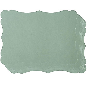 Homtable 50 Pack Sage-Green Blank Cards Cardstock Thick Kraft Paper Brown Greeting Cards for DIY Gift Card Menus, Baby Shower and Wedding Invitations (4x6IN)