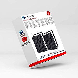 LV-PUR131 Replacement Filters Set Compatible with Levoit Air Purifier Models LV-PUR131, LV-PUR131S,LV-PUR131-RF(2 Pack True HEPA & 2 Pack Activated Carbon)
