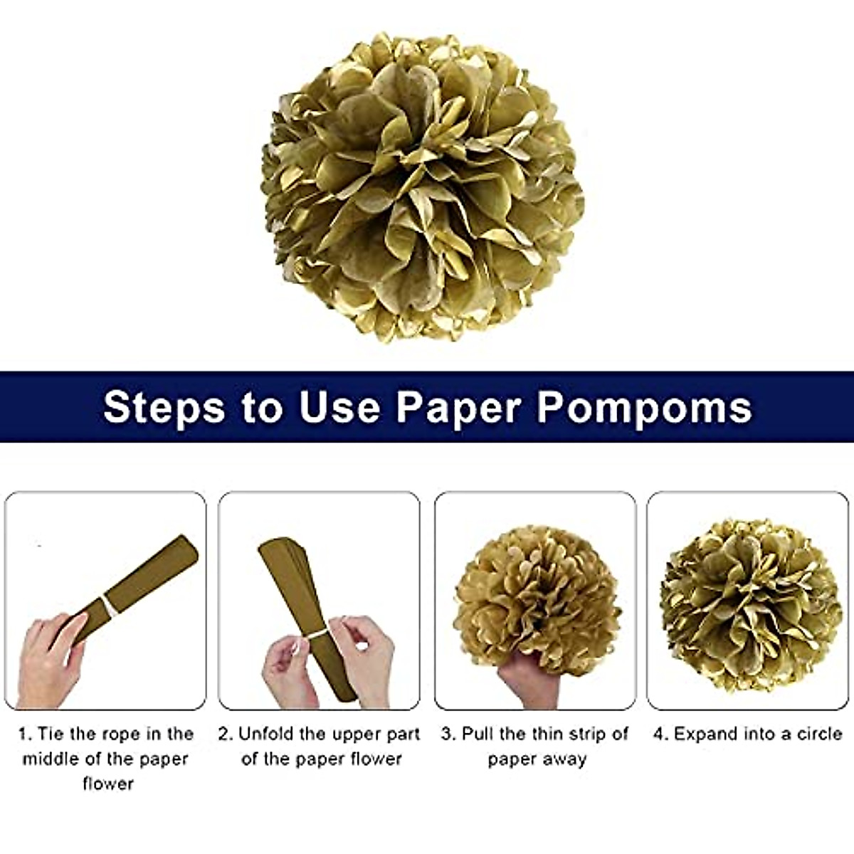 Birthday Decorations for Men,Black And Gold Party Decorations Boys Happy Birthday Decorations with Banner Birthday Party Supplies