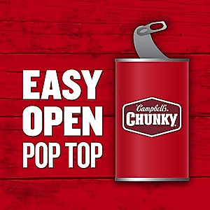 Campbell’s Chunky Healthy Request Soup, Sirloin Burger with Country Vegetable Beef Soup, 18.8 oz Can