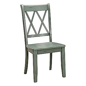Homelegance Dining Chair (Set of 2), Teal
