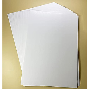 White Cardstock Smooth Card Stock Paper 8.25x11.5 inch 250gsm / 92lb Ivory White Cardboard Paper for Painting, Card Making and Craft Projects Blank Craft Paper