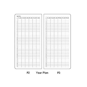 Undated Pocket Weekly Planner Schedule Organizer Agenda Year Month Week Plan A6 Notebooks