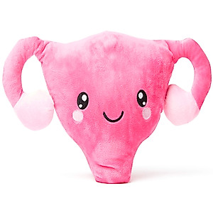 nerdbugs Uterus Plush - Who Put The Cuter-us in Uterus?- Get Well Gift/ Hysterectomy/ Endometriosis/ Gynecologist Education/ Surgeon Education, Health Education Gift/ Post Surgery Gift