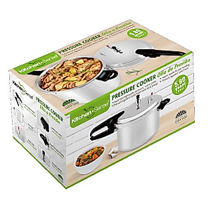 J&V TEXTILES Aluminum Pressure Cookers (4, 5, 7, 9, or 11 Liter) (7 Liter)*