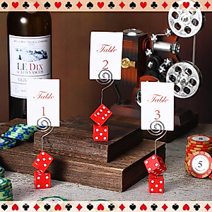 Rotatingpals Bunco Dice Table Number Dice Place Card Holders Bunco Game Kit Includes Table Numbers 1 2 3 and Casino Place Card Holders Bunco Party Supplies Casino Wedding Decoration
