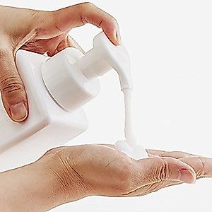 UVIVIU 450ml(15oz) Plastic Foaming Soap Dispensers, Refillable Foam Hand Soap Dispenser Pump Bottle for Liquid Soap Shampoo Bathroom Kitchen Sink (Brown 2 Pcs)