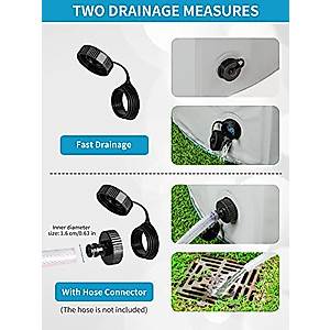 Toozey Dog Pool, 39.4" x 11.8" Slip-Resistant Kiddie Pool, Foldable PVC Dog Pet Swimming Pool, Hard Plastic Pool for Kids, Portable Pools for Large Medium Small Dogs & Kids