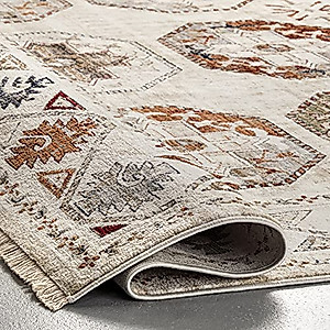 nuLOOM Astrid Traditional Motif Fringe Area Rug, 8' 10" x 12', Beige
