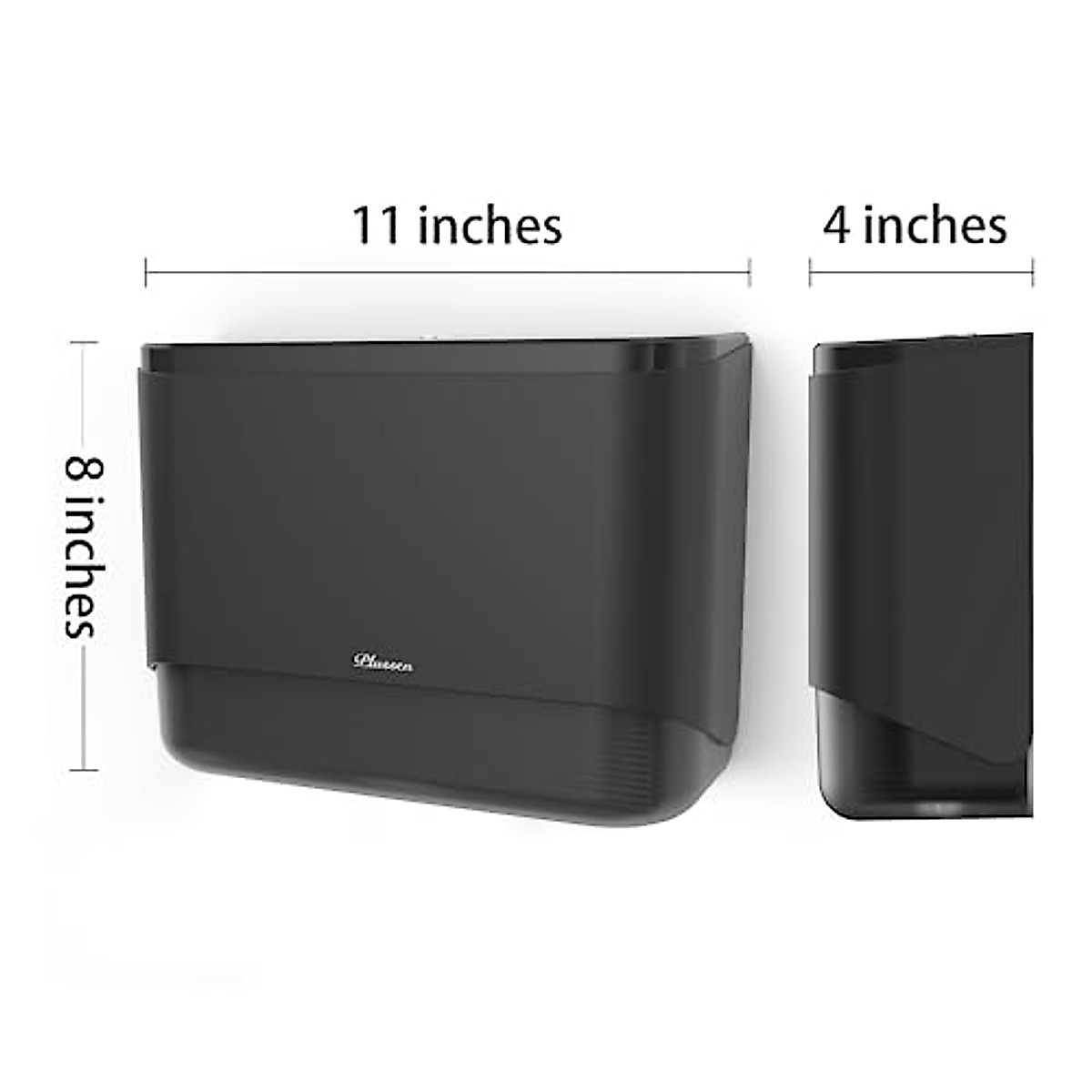 PLUSSEN Paper Towel Dispenser Wall Mount,Black Commercial Paper Towels Holder Dispensing Multi-Fold Trifold Tissue for Bathroom Kitchen Office